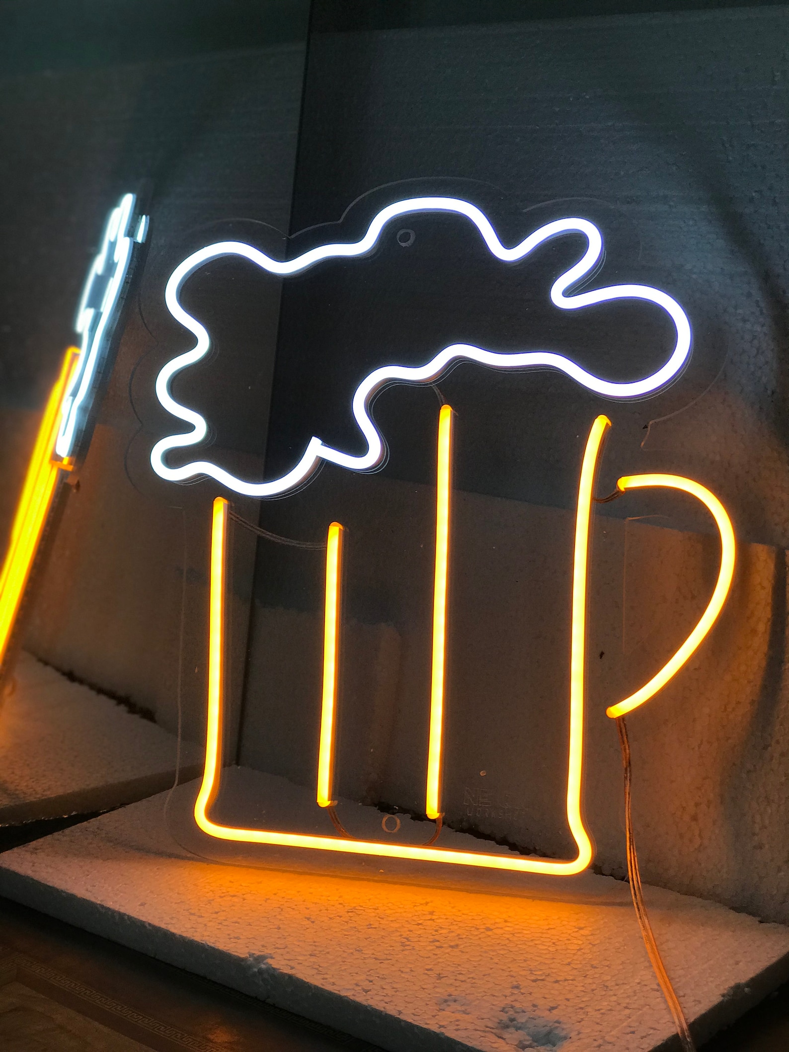BEER GLASS Neon Sign, Beer in Neon, LED Sign, Wallhangings Neon Sign ...