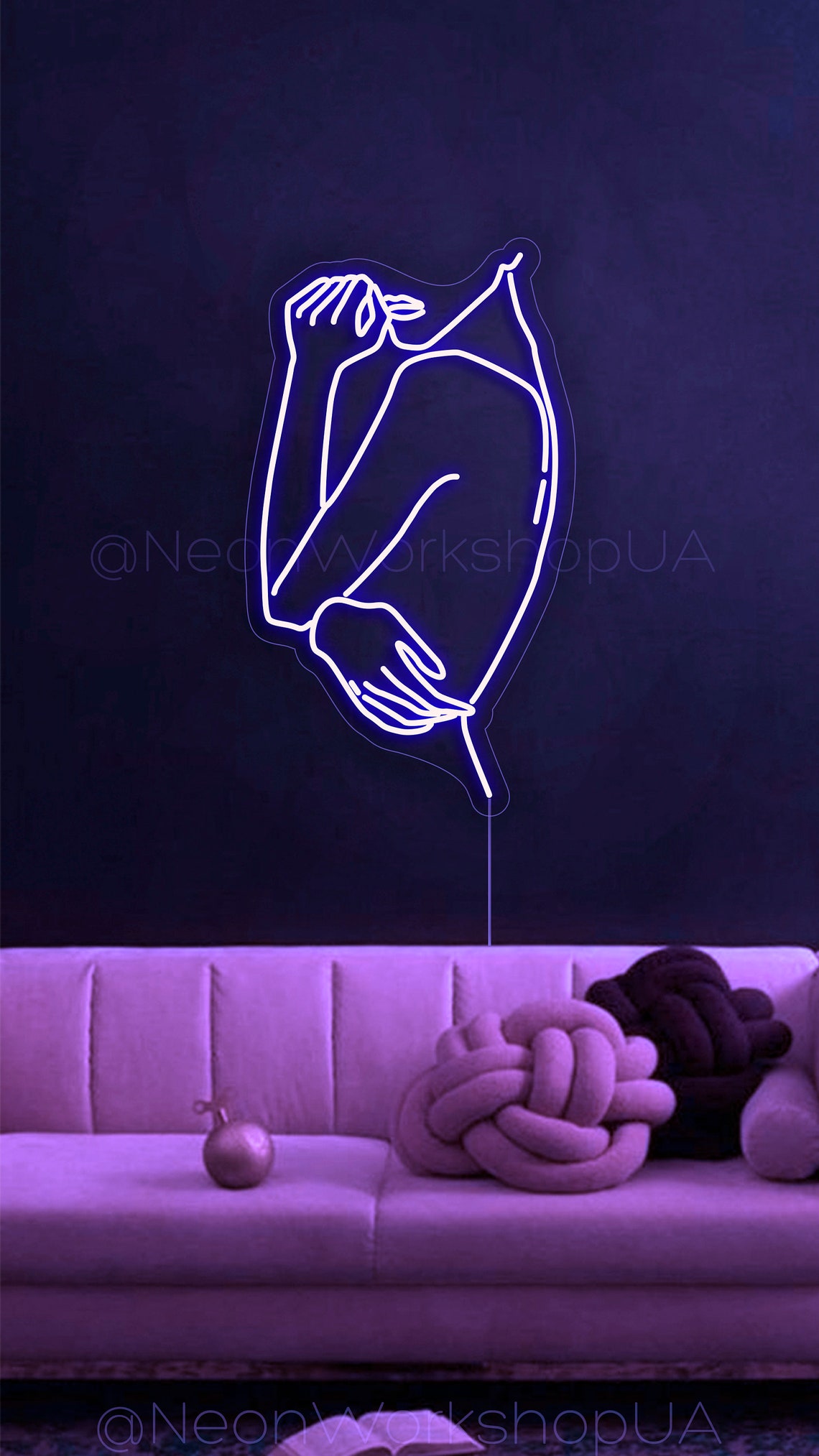 Lady LED Neon Sign / Lady Silhouette Neon Light Woman Neon - Etsy