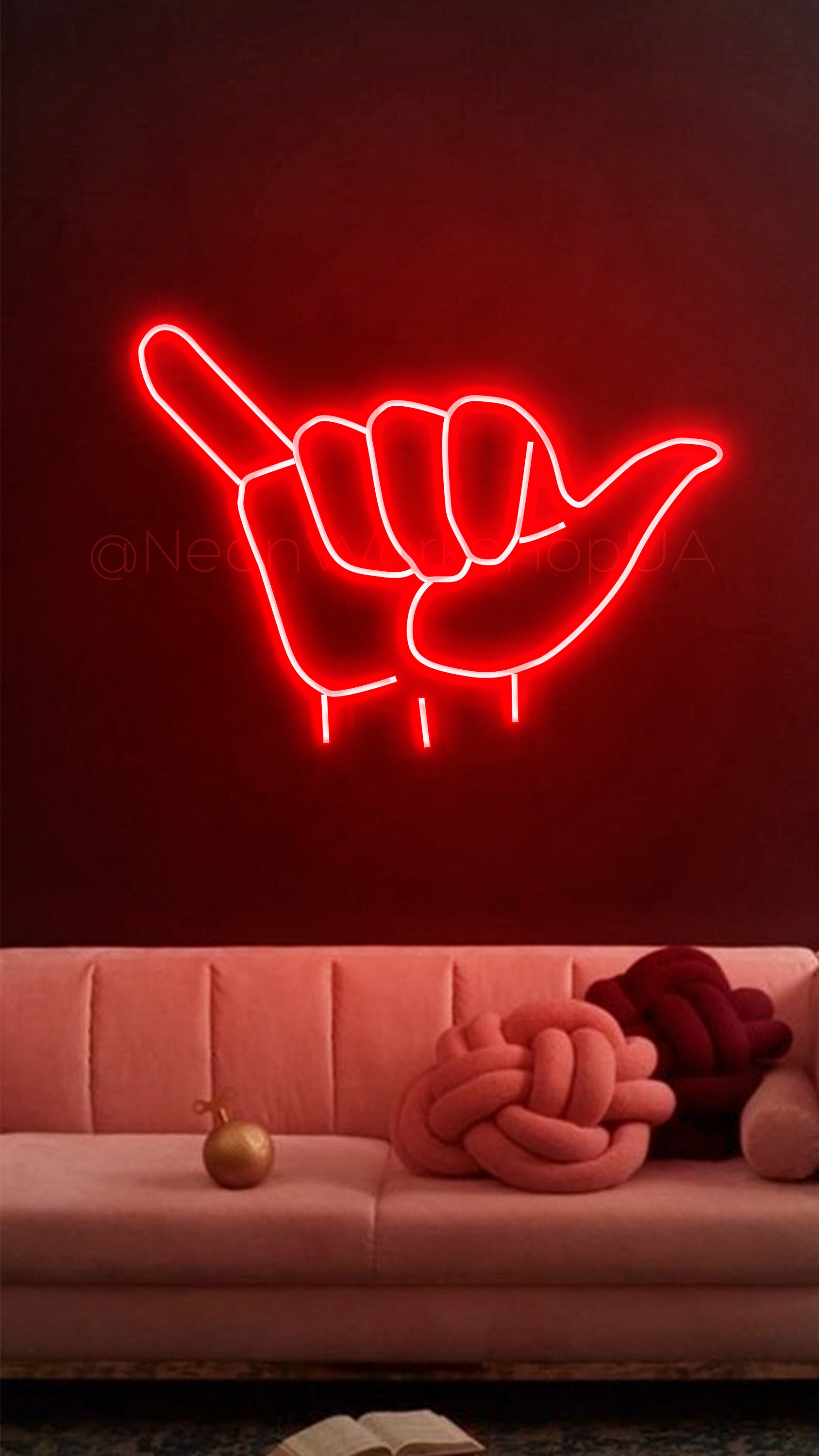 Shaka LED Neon Sign / Wall Decor - Etsy