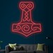 Thor's Hammer LED Neon Sign Mjolnir Scandinavian - Etsy