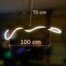 LED Neon Chandelier, Neon Tube Led Lamp, Pendant Lamps, Bedroom ...