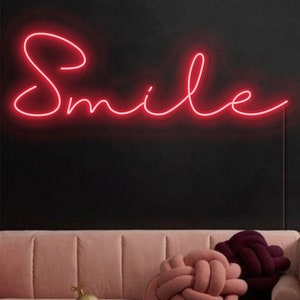 Free Express Shipping for USA, Canada and Europe / Smile LED Neon Sign ...