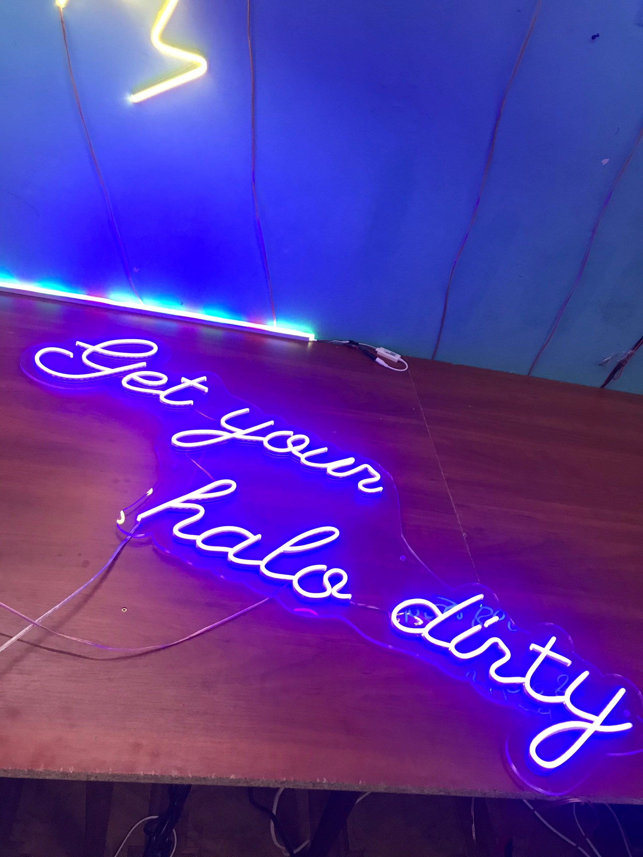 Angel Wings and Halo Neon Sign / Angel Wings With Text Neon - Etsy