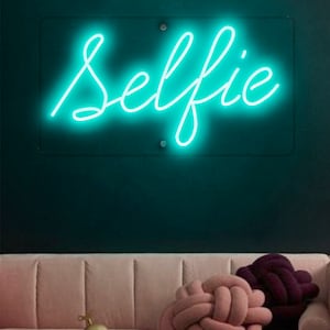 Selfie LED Neon Sign / Beauty decor | Etsy