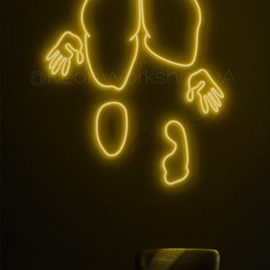 Sexy Silhouette Girl LED Neon Sign, Imprint of a Sitting Lady, View of ...