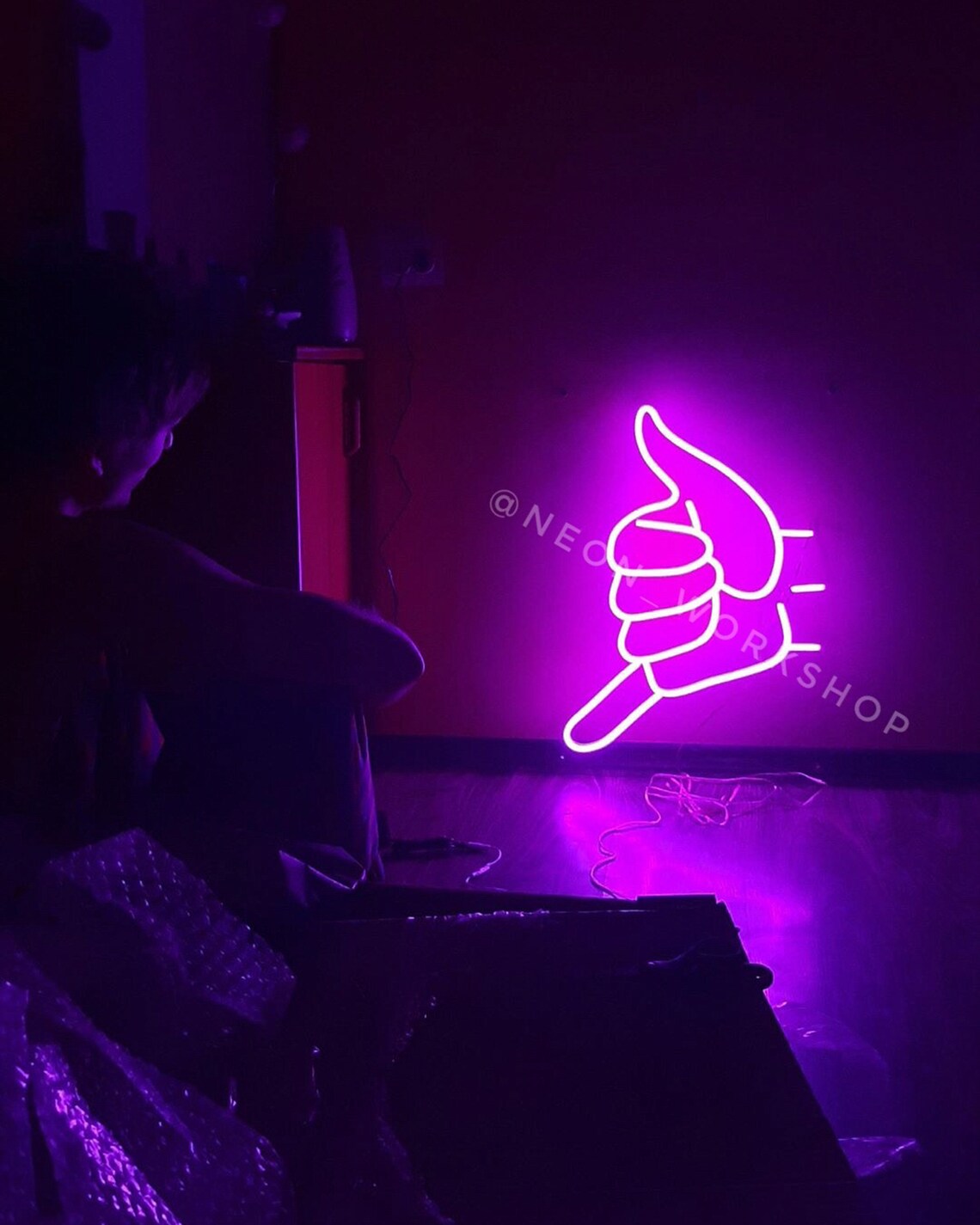 Shaka LED Neon Sign / Wall Decor - Etsy