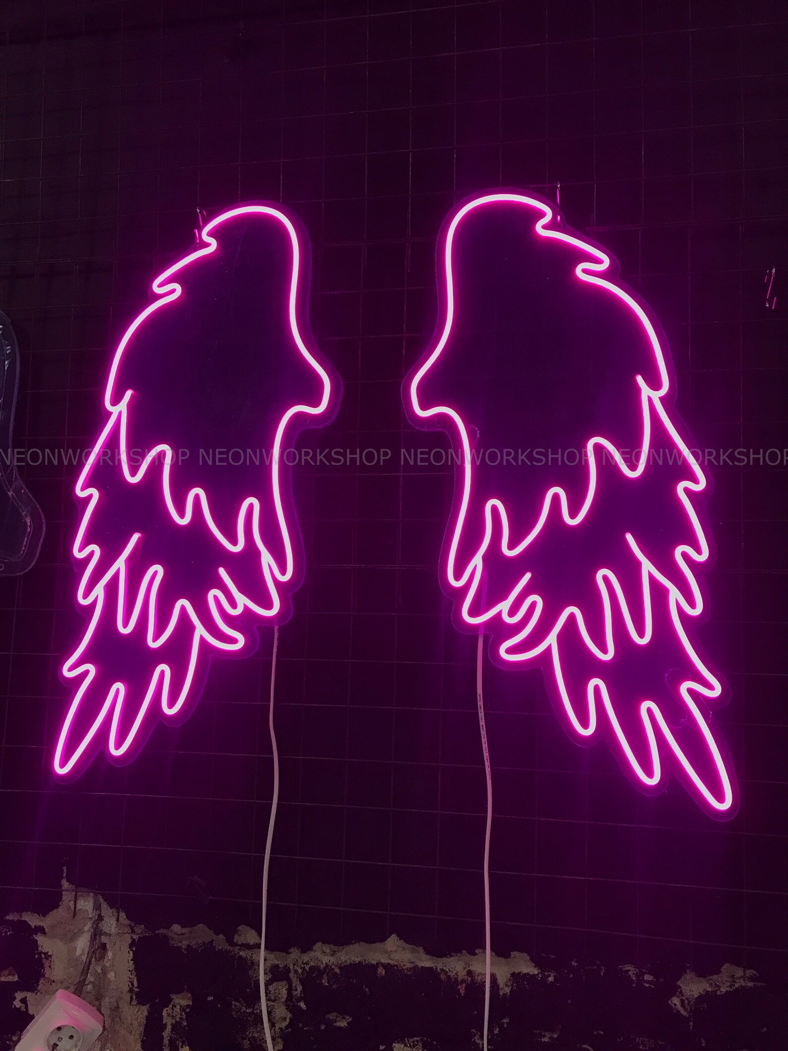 Angels Wings Led Neon Sign Ready to Ship FREE Express - Etsy