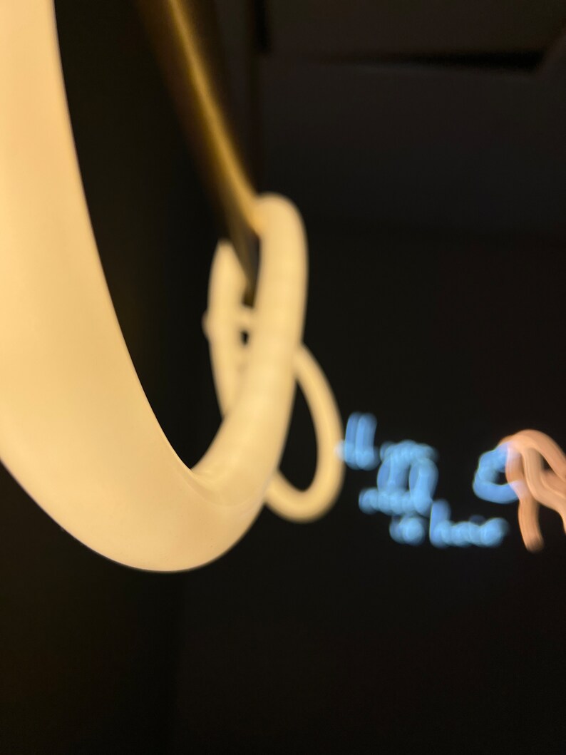 LED Neon Chandelier, Neon Tube Led Lamp, Pendant Lamps, Bedroom ...