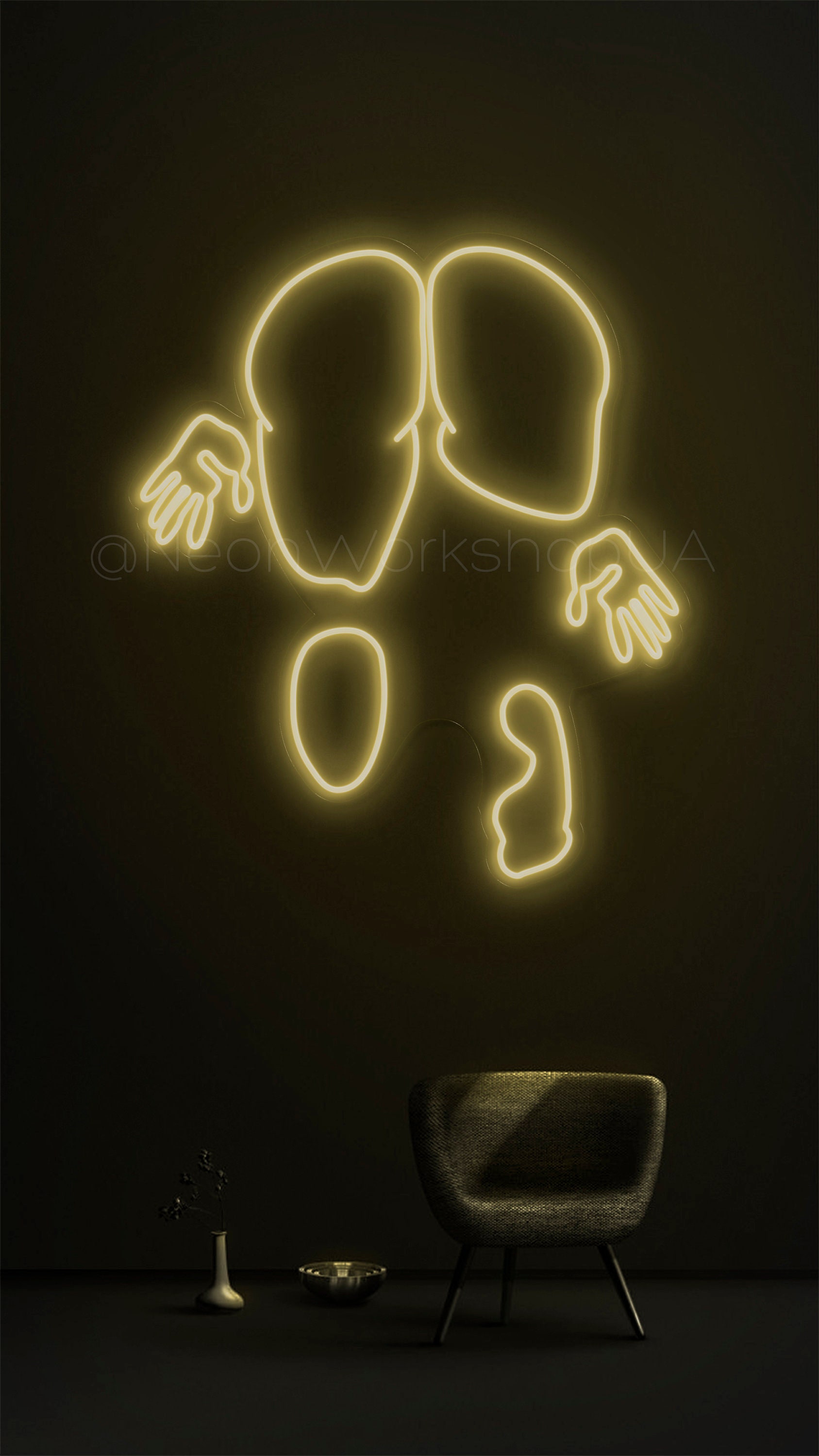 Sexy Silhouette Girl LED Neon Sign Imprint of a Sitting Lady - Etsy