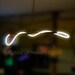 LED Neon Chandelier, Neon Tube Led Lamp, Pendant Lamps, Bedroom ...
