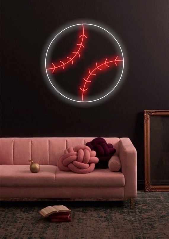 Baseball Ball Neon Sign Baseball Flex LED Neon Customized - Etsy