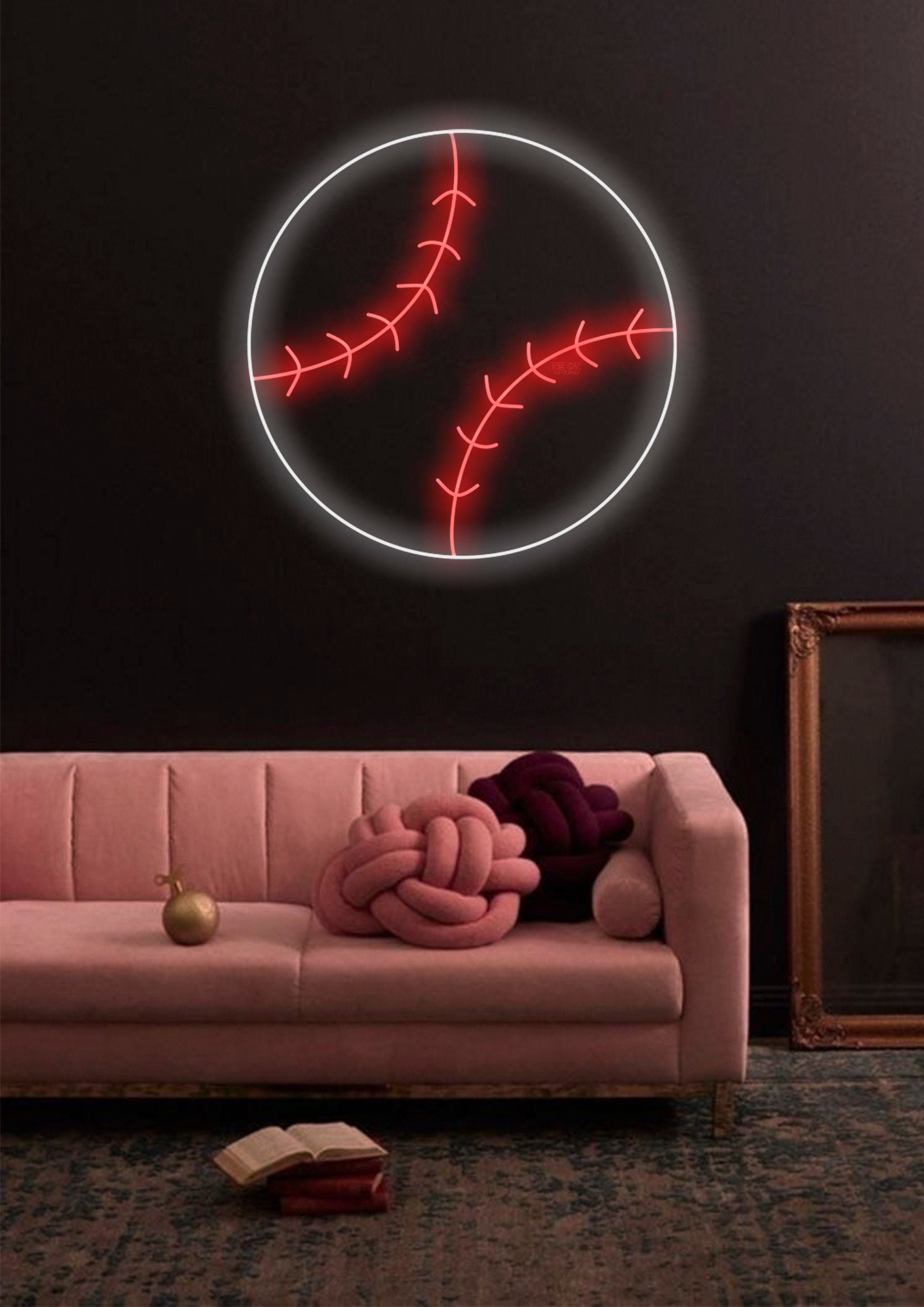 Baseball Ball Neon Sign, Baseball Flex LED Neon, Customized Wallsign ...