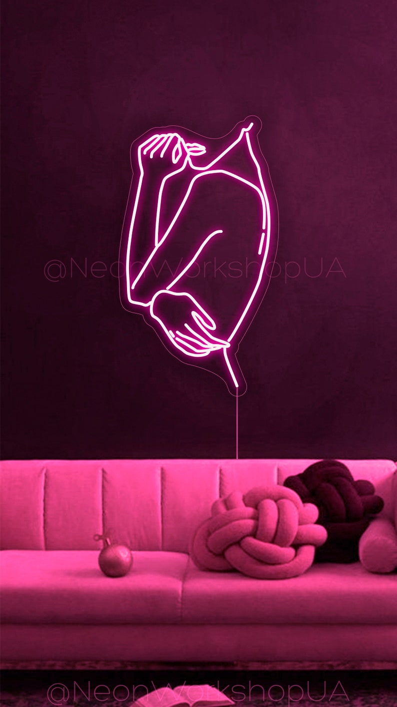 Lady LED Neon Sign / Lady Silhouette Neon Light Woman Neon - Etsy