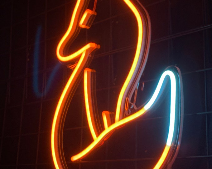 Fox LED Neon Sign, Neon Animal Sign, Custom Neon Sign, Neon Bedroom ...