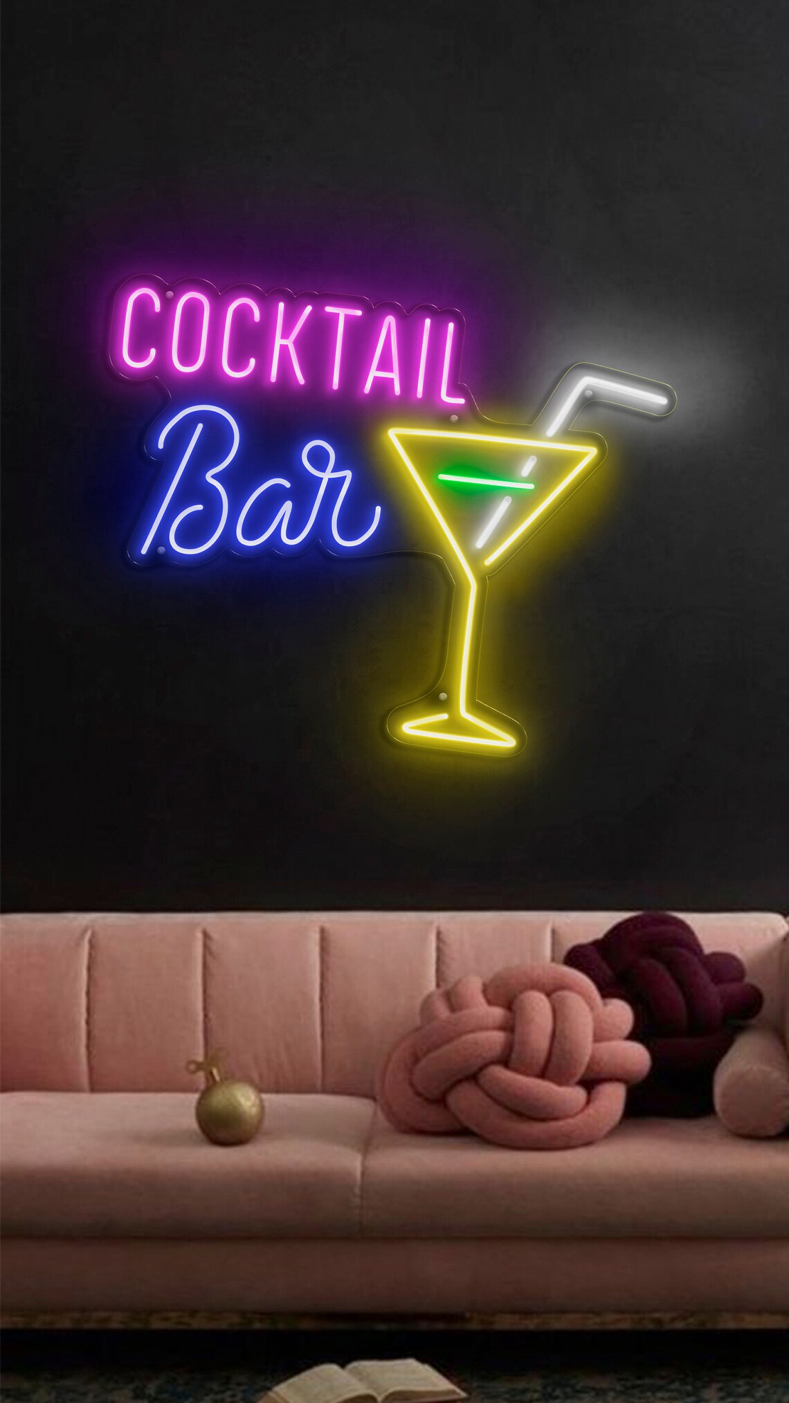 Cocktail and Bar LED Neon Sign / Restaurant and food decor | Etsy