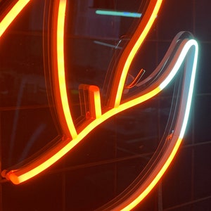 Fox LED Neon Sign, Neon Animal Sign, Custom Neon Sign, Neon Bedroom ...