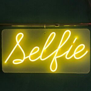 Selfie LED Neon Sign / Beauty decor | Etsy