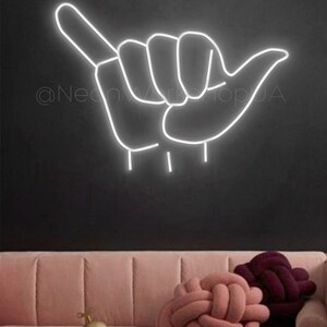 Shaka LED Neon Sign / Wall Decor - Etsy