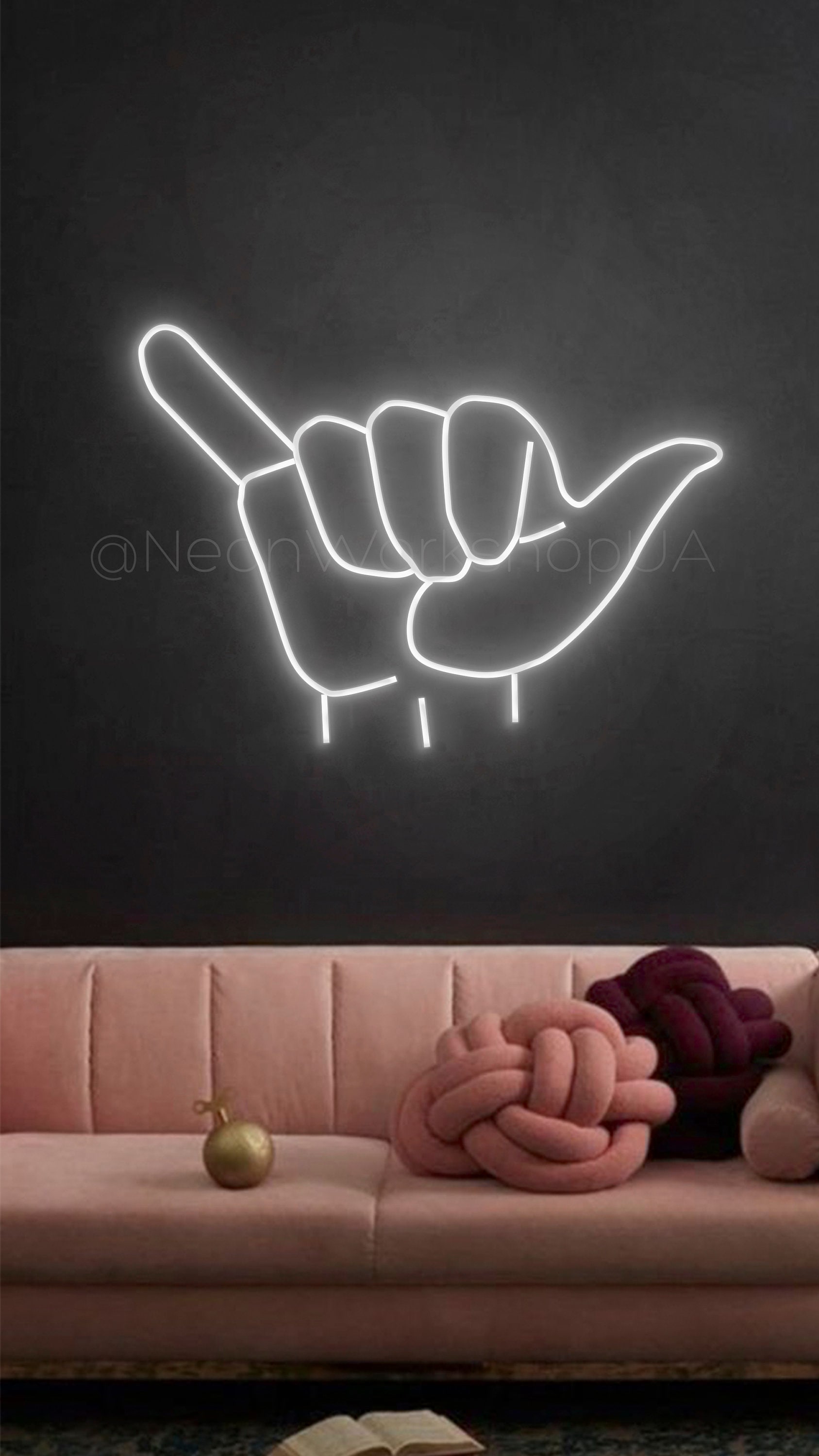 Shaka LED Neon Sign / Wall Decor - Etsy