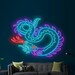 The Dragon LED Neon Sign, Dragon Wall Sign, Chinese Decor, Fastfood ...