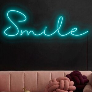 Free Express Shipping for USA, Canada and Europe / Smile LED Neon Sign ...