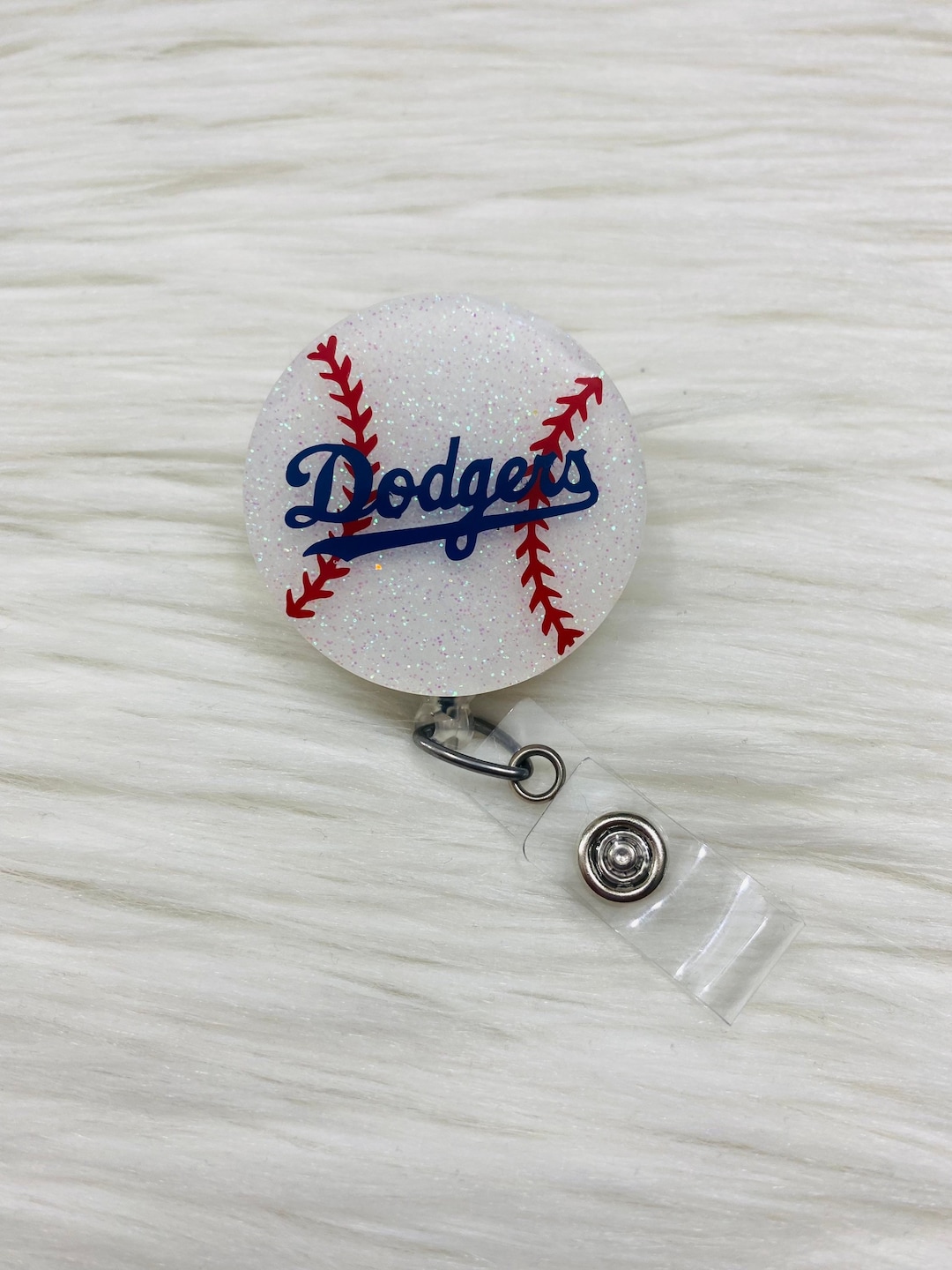 Baseball Glitter Badge Reel - Etsy