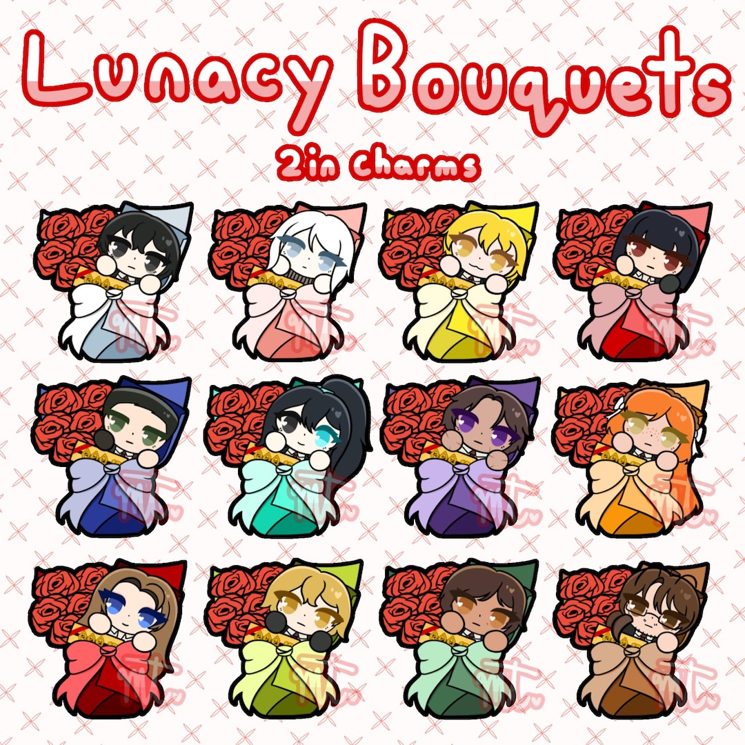 CLEARANCE // Limbus Company Lunacy Bouquet 2in Charms - Etsy