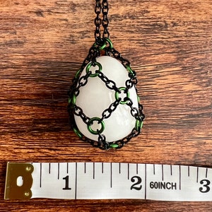 Crystal Display Chain Pouch, Crystal Holder Necklace, Chain Wrap ...