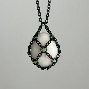 Crystal Display Chain Pouch, Crystal Holder Necklace, Chain Wrap ...