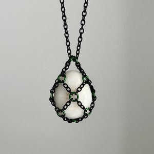 Crystal Display Chain Pouch, Crystal Holder Necklace, Chain Wrap ...