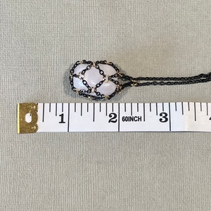 Black & Gold Chain Pouch Necklace: Refillable Crystal Holder - Etsy