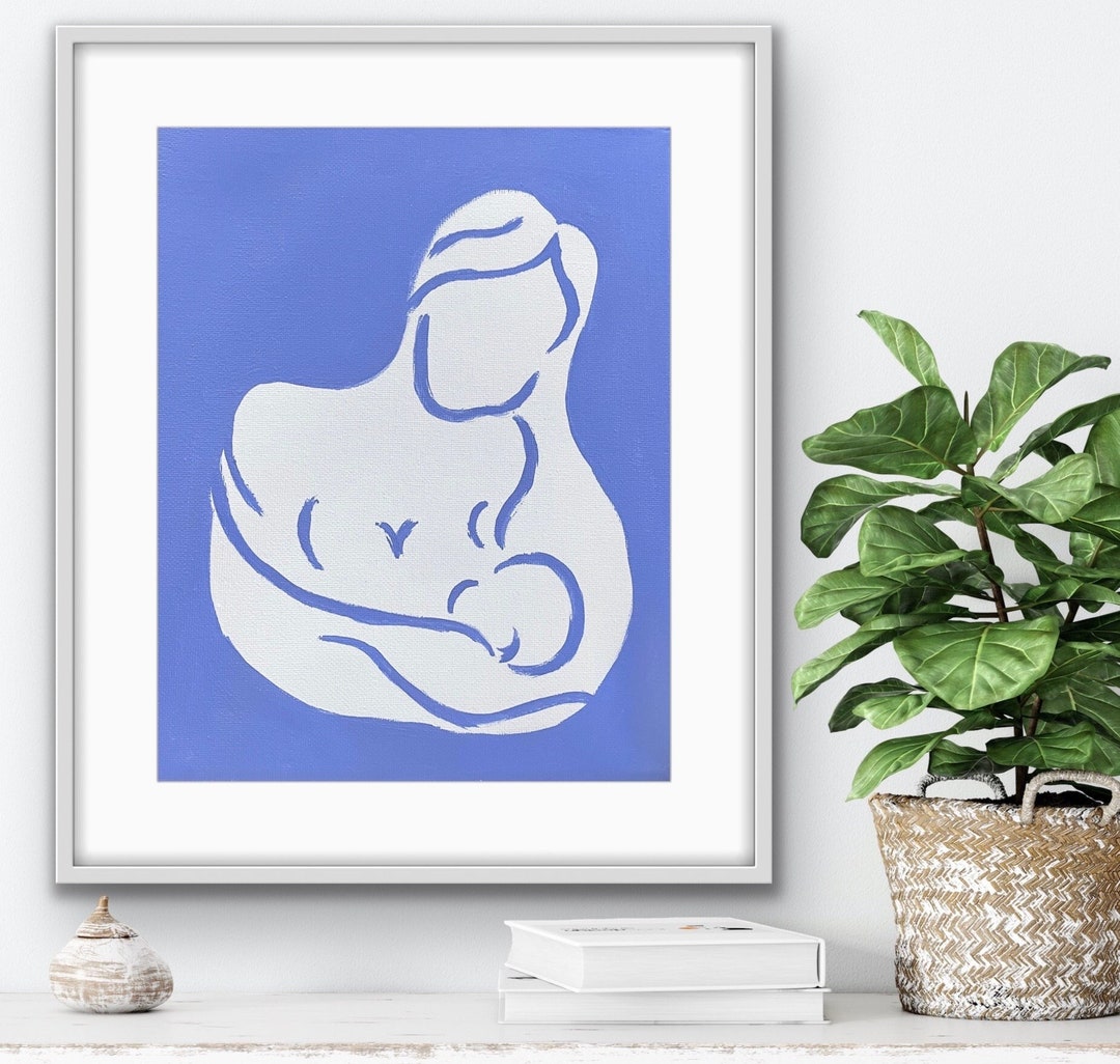 Pregnancy Maternity Art Boudoir Art Fine Art Blue Boy Mom Midwife ...