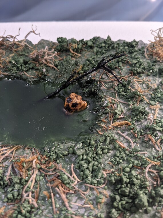 Swamp Spooky Town Display Bog Halloween village display | Etsy