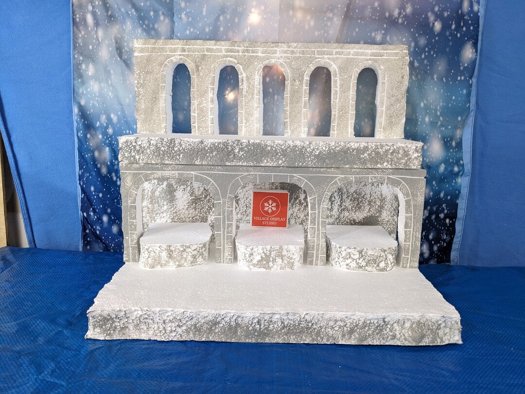 Christmas Village Display Platform Stacked Arches (lemax, Dept 56 ...