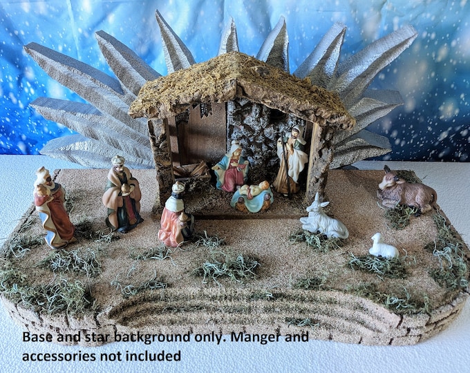 Base for Nativity Scene, Manger Platform, Base for Fontanini, Willow ...