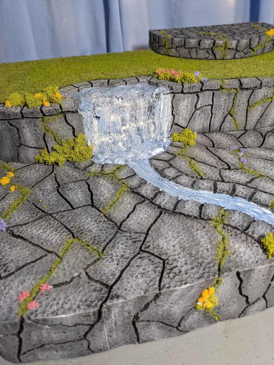 Summer Spring Village Display Platform Waterfall lemax | Etsy