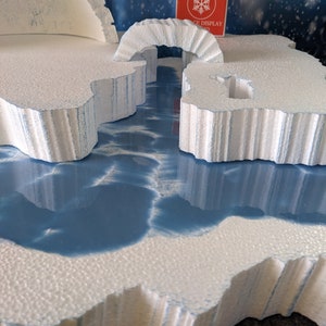 Igloo North Pole Platform for Christmas Village Display Stand alpine ...