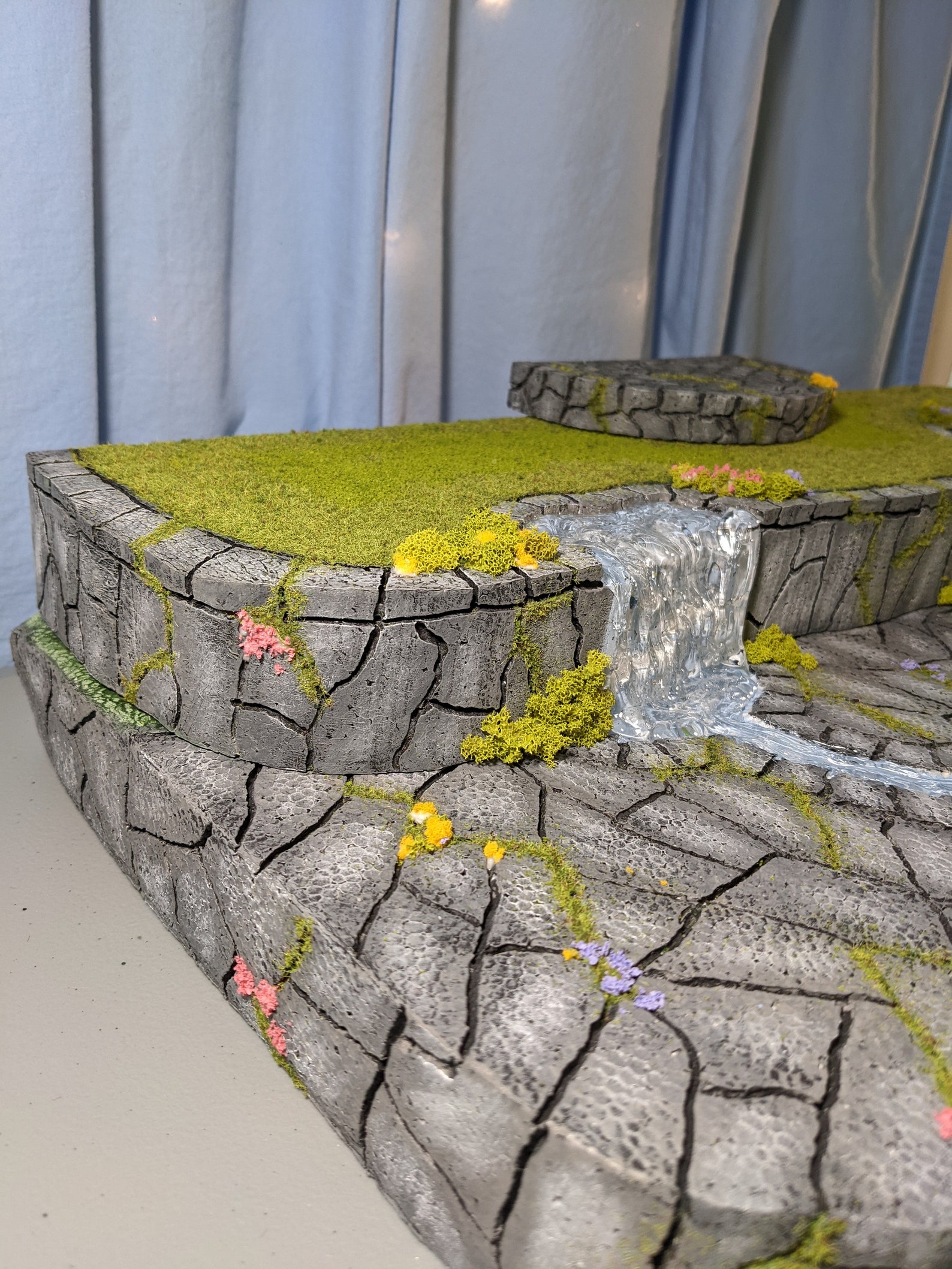 Summer Spring Village Display Platform Waterfall lemax | Etsy