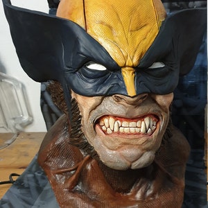 Wolverine Bust - Etsy
