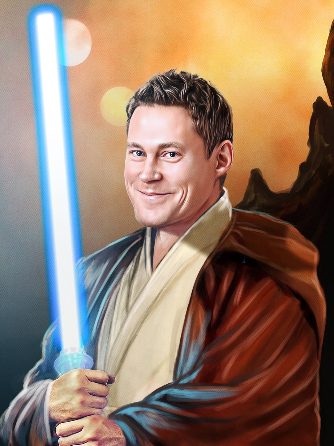 Digital Portrait | Obi Wan Kenobi | Star Wars | Human/pet Portrait ...