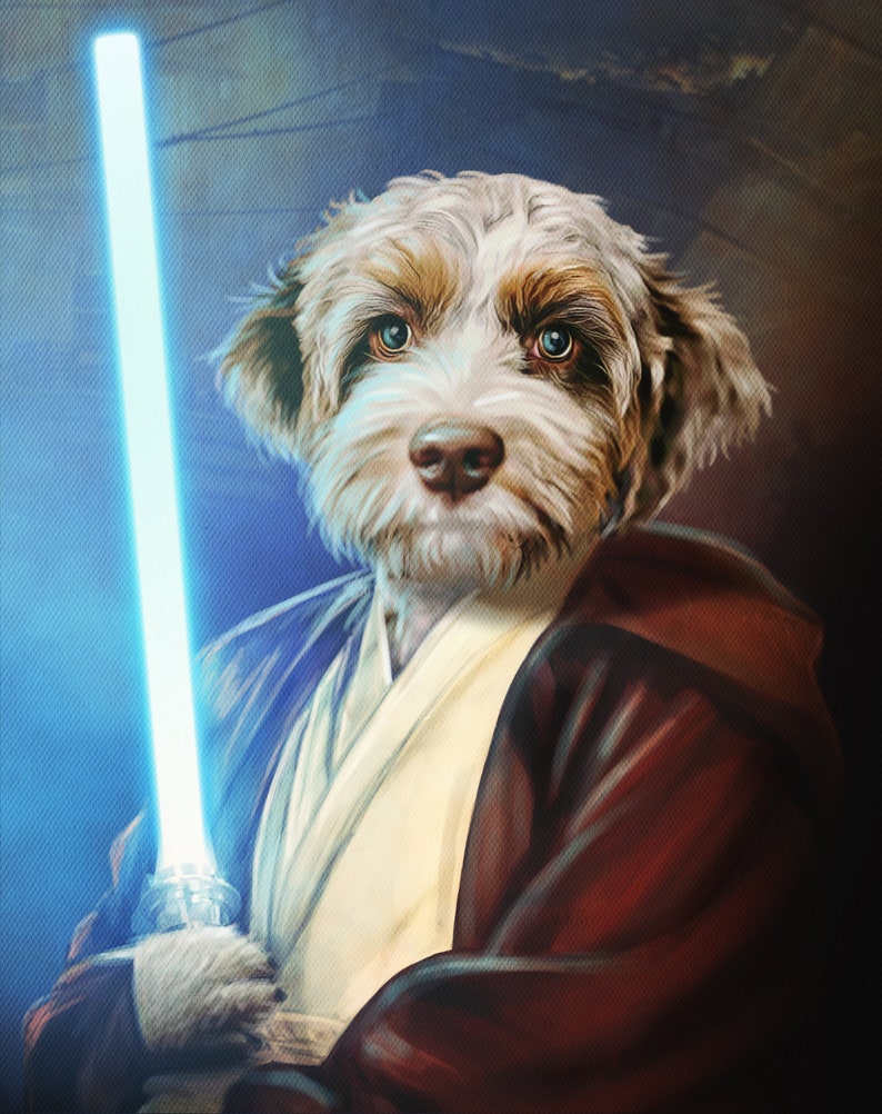 Digital Portrait | Obi Wan Kenobi | Star Wars | Human/pet Portrait ...