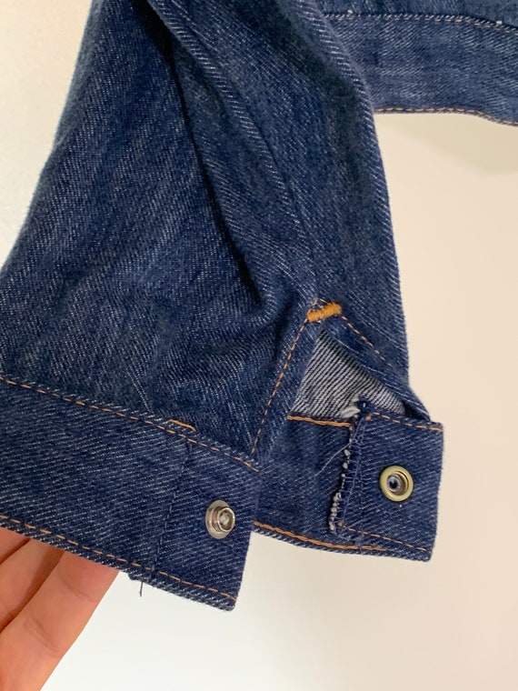 Bespoke denim jacket embroidered back - Gem