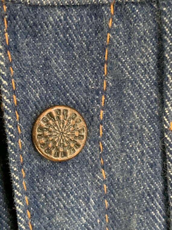 Bespoke denim jacket embroidered back - Gem
