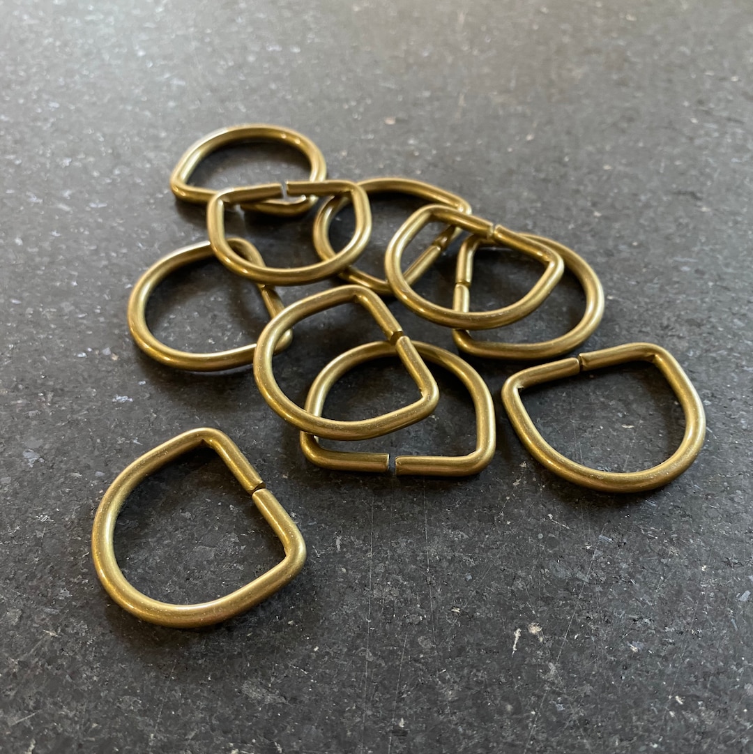 1" D-rings Solid Brass (made in USA) - 20pcs - Etsy