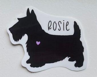 Scottie Dog Stickers One Inch Round Seals - Etsy