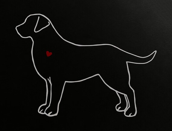 Custom Lab/Labrador Retriever Vinyl Sticker/Car Decal | Etsy