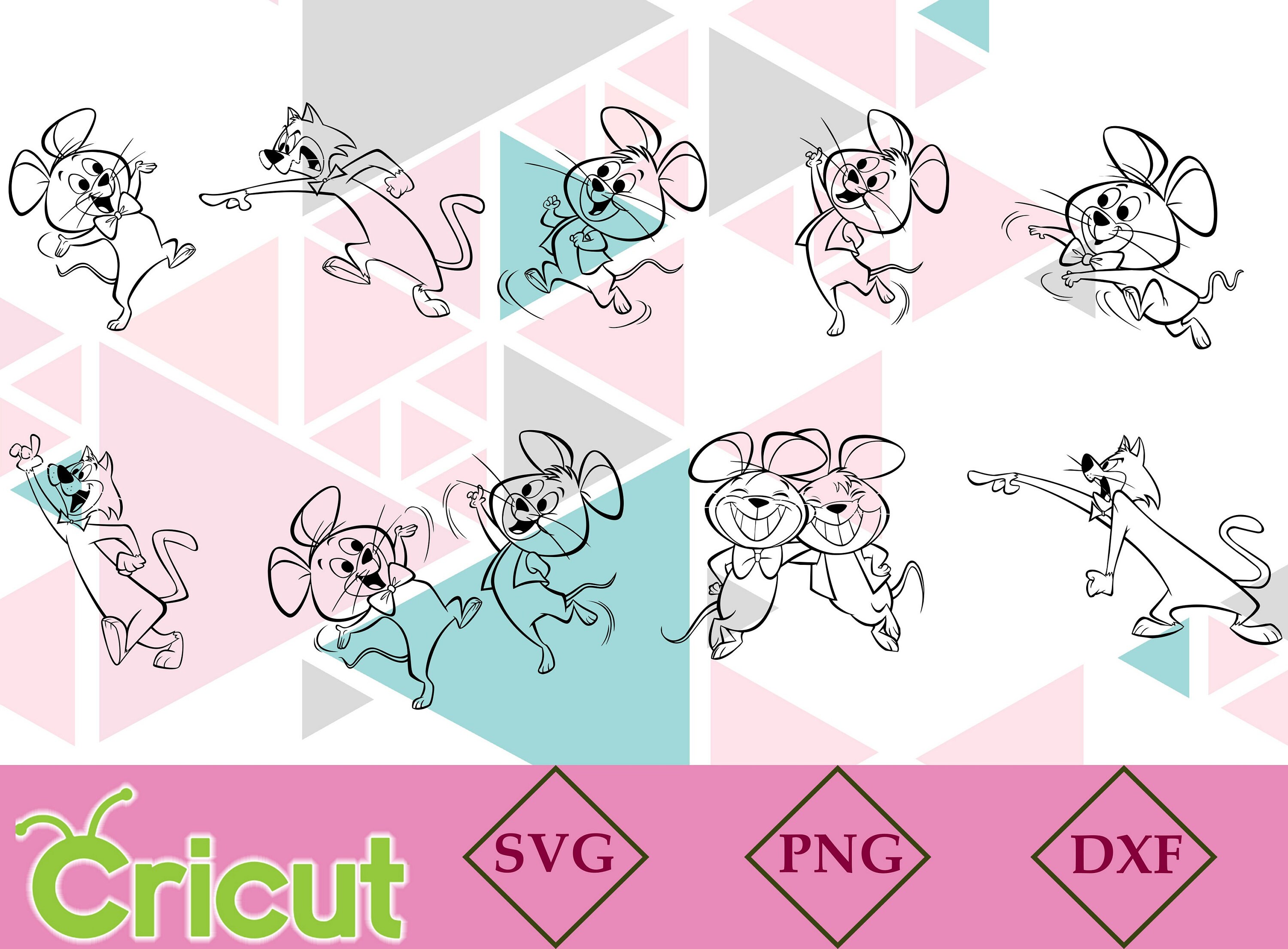 Pixie dixie outline svg dxf png Pixie dixie bundle svg | Etsy
