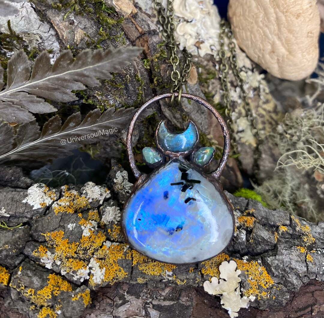 Electroformed Statement Crystal Jewelry Electroplated Crystal Necklace ...