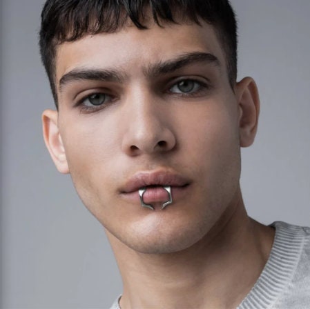 Lip Piercing Ring For Men