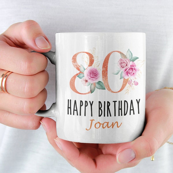 80th Birthday Mug - Etsy